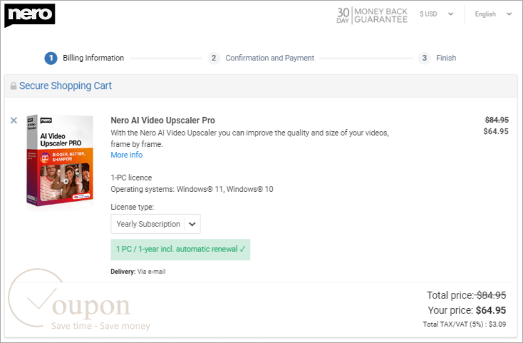 Nero AI Video Upscaler PRO Coupon Jun 2026 (Verified)