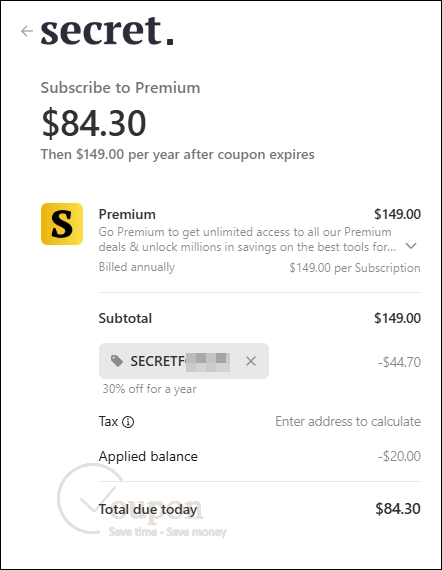 30% Off JoinSecret Premium Coupon May 2026 (Verified)