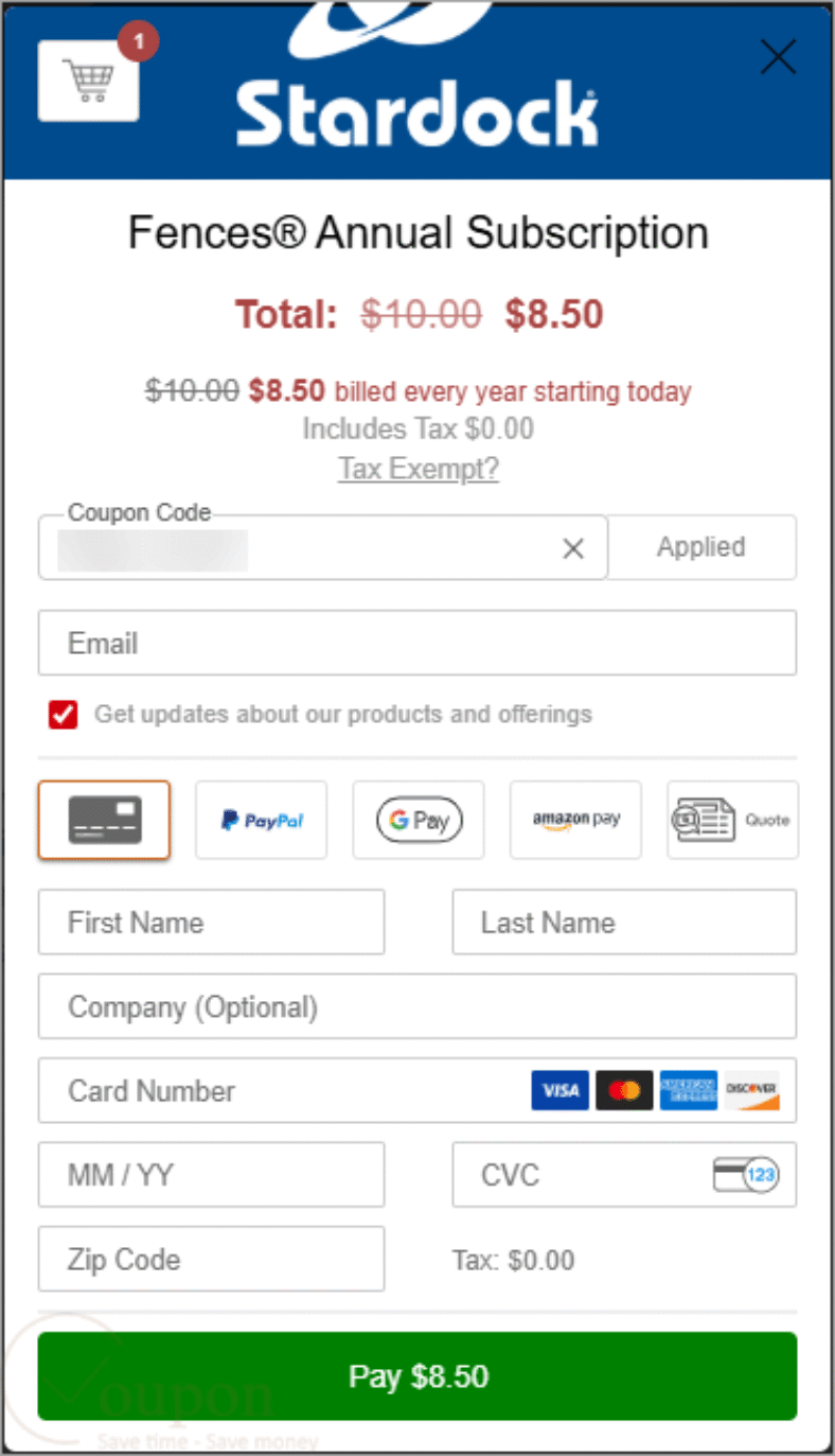 15% Off Stardock Fences Coupon Jun 2026 (Verified)