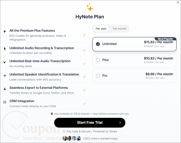 50% Off HyNote AI Coupon Code Jul 2026 (Verified)